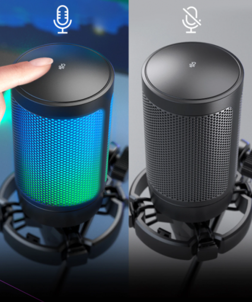 Купить Конденсаторный игровой микрофон FIFINE A6 RGB Ampligame с поп ...